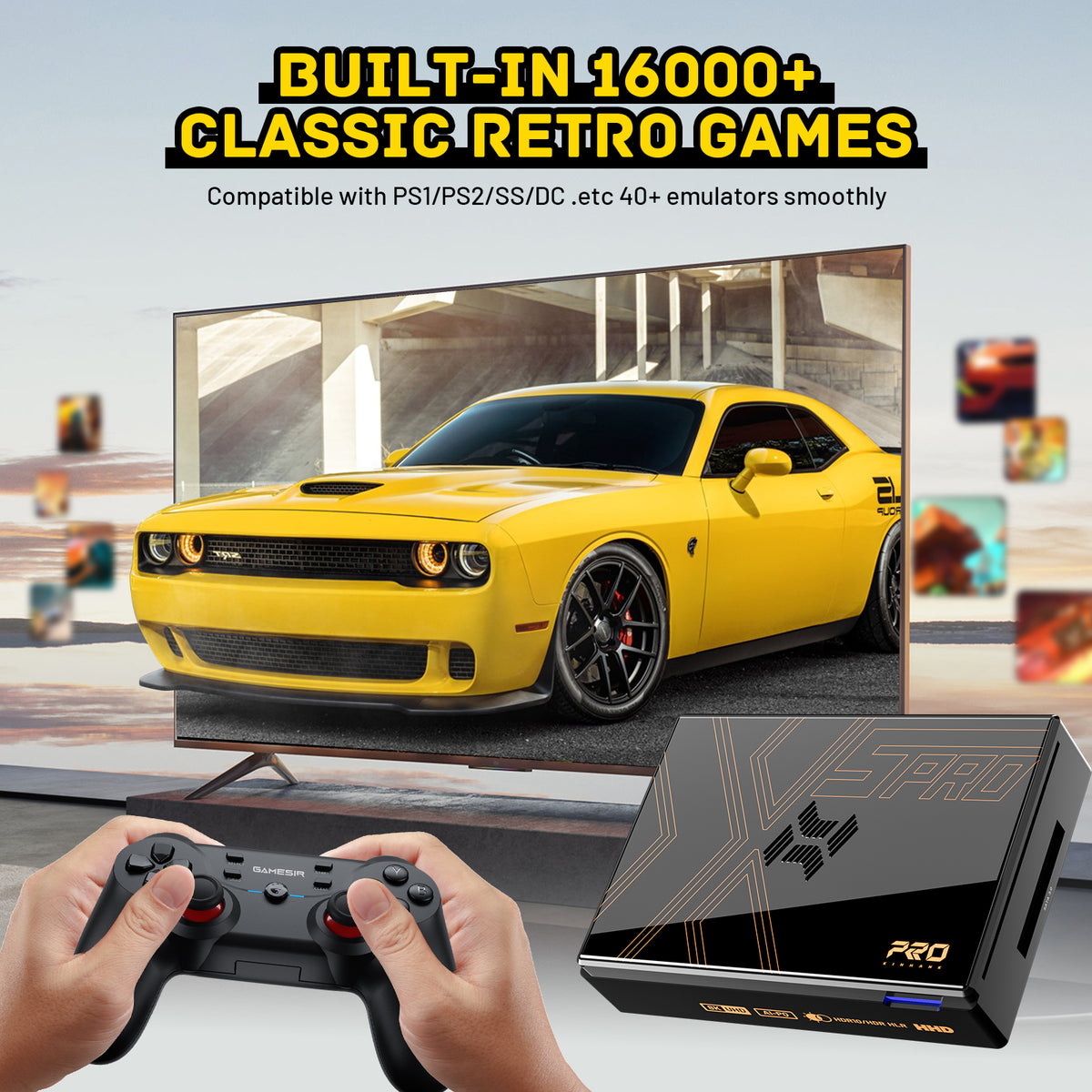 Kinhank Super Console X5 PRO Retro Game Console with 16000+Games,Andro ...